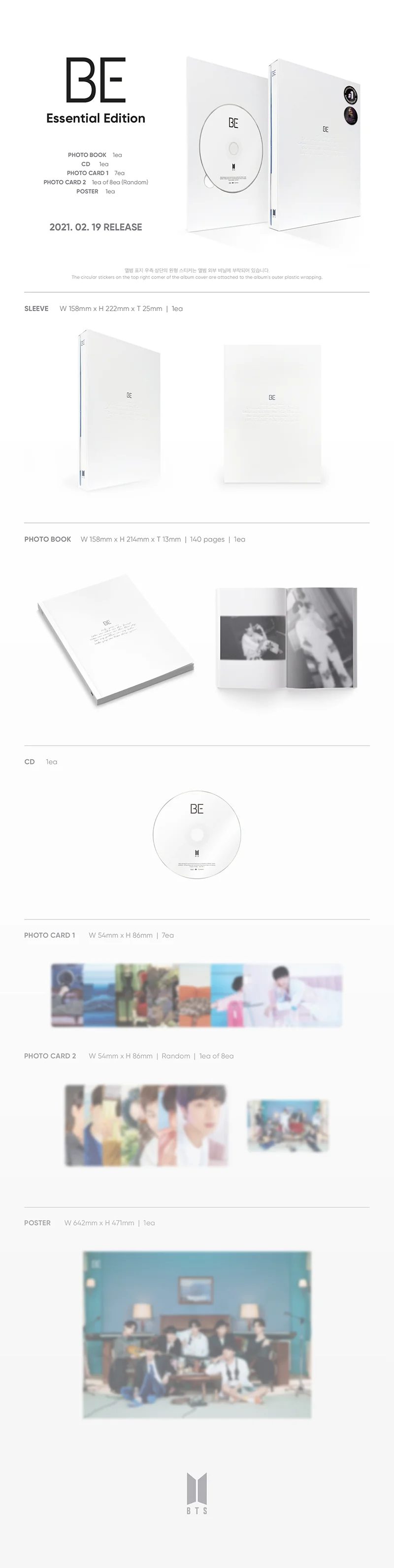 [BTS] Special Album 'BE' (Essential Edition) :: Kup teraz na kpoply.pl ...