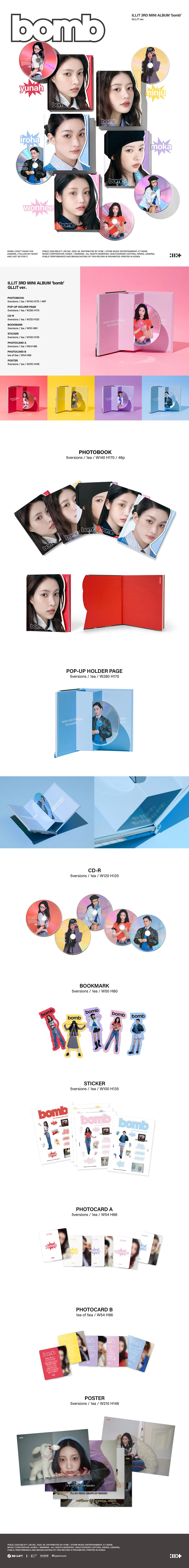 [ILLIT] 3rd Mini Album 'bomb' (GLLIT ver.) :: Kup teraz na kpoply.pl i ...